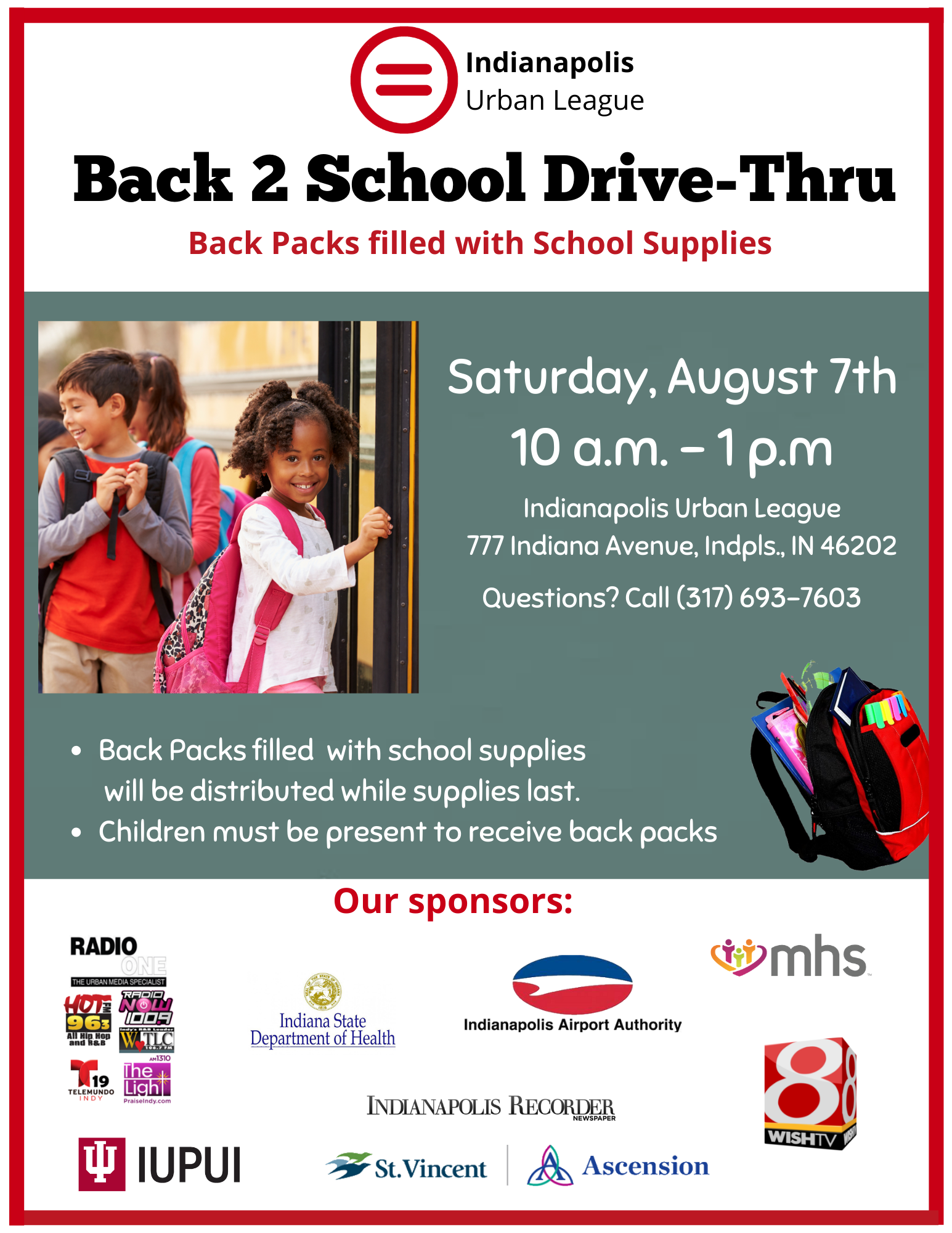 Back 2 School Drive-Thru