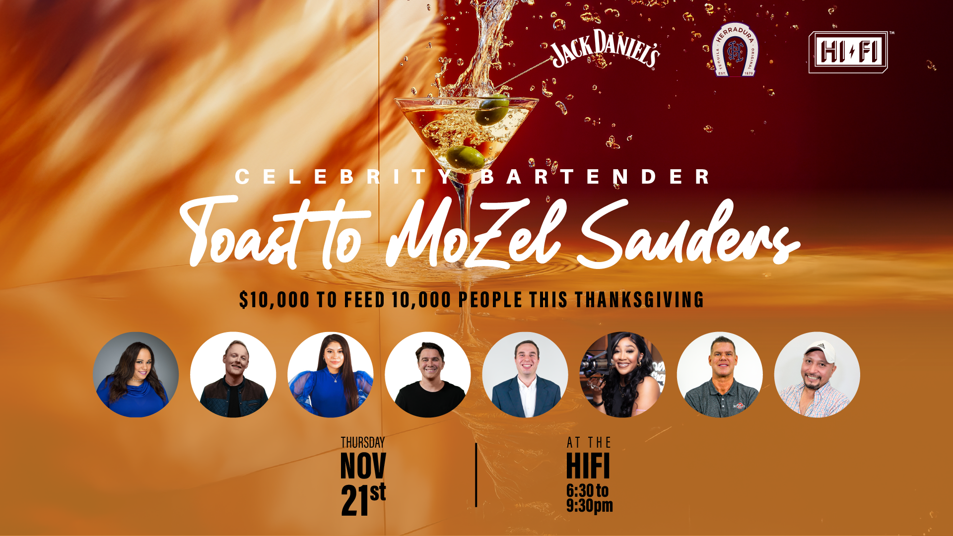 Celebrity Bartender Toast to Mozel Sanders